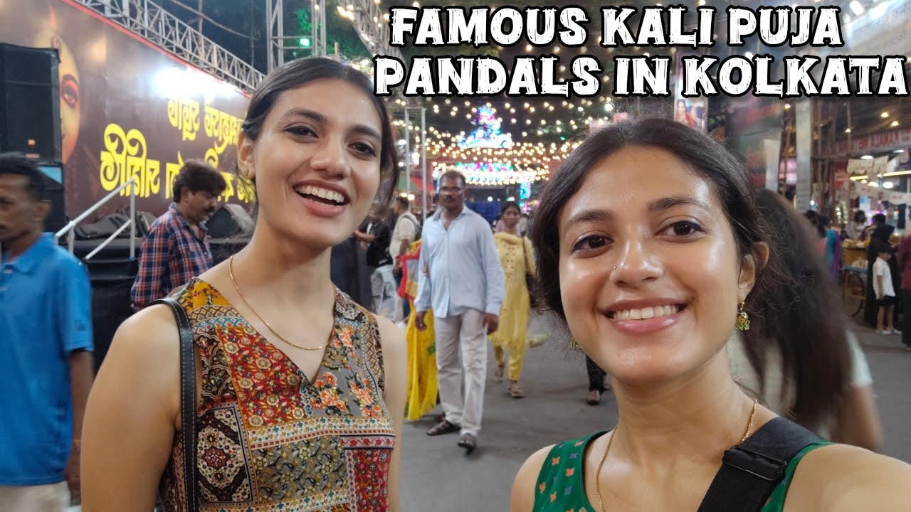 FAMOUS KALI PUJA PANDALS IN KOLKATA 🪔🌺 || DIWALI in Kolkata 🪔 - YouTube