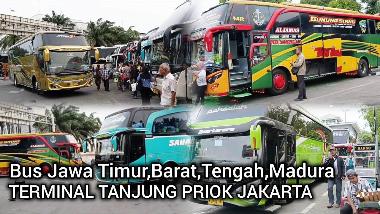 Terminal Tanjung Priok Jakarta Utara !! Bus Tujuan Jawa Timur, Jawa ...
