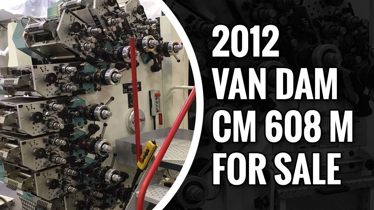 Van Dam Machine 2012 608 M Cup Printing Machine for Sale - YouTube