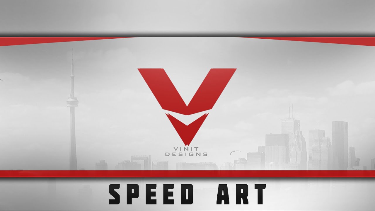 Photoshop Speed Art: Toronto City Skyline Twitter Banner - YouTube