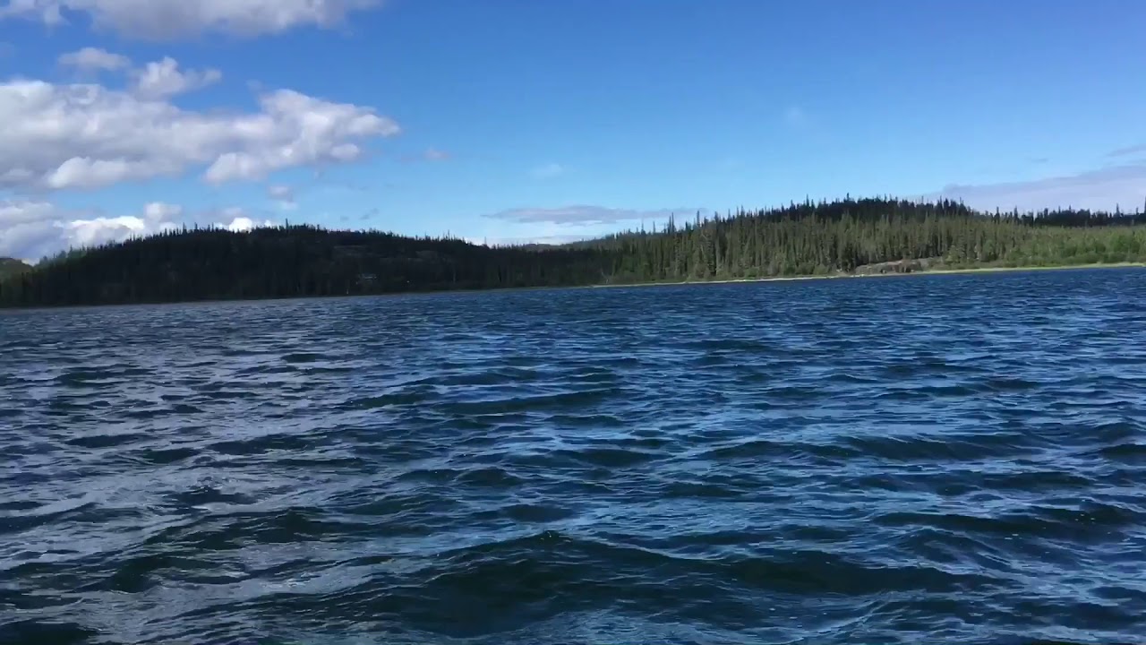 Exploring Prelude Lake, NWT with Inflatable Boat - YouTube