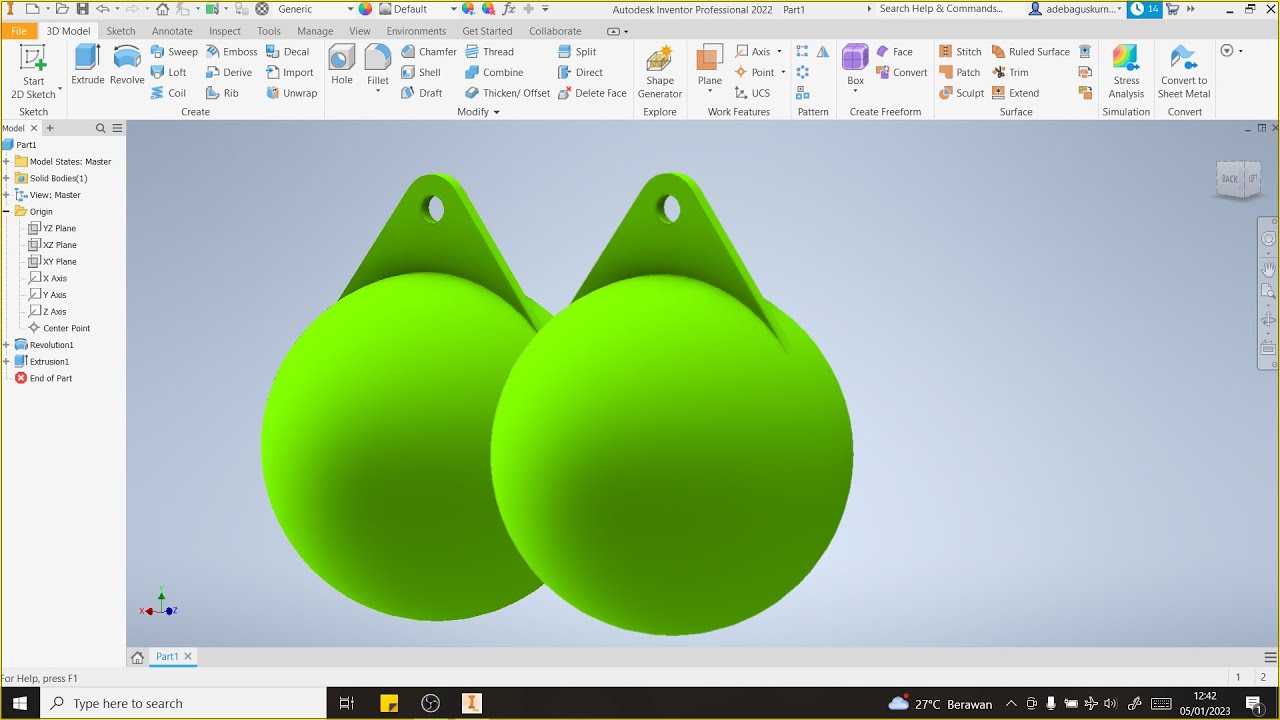 Latto Latto Tutorial Autodesk Inventor 2022 - YouTube