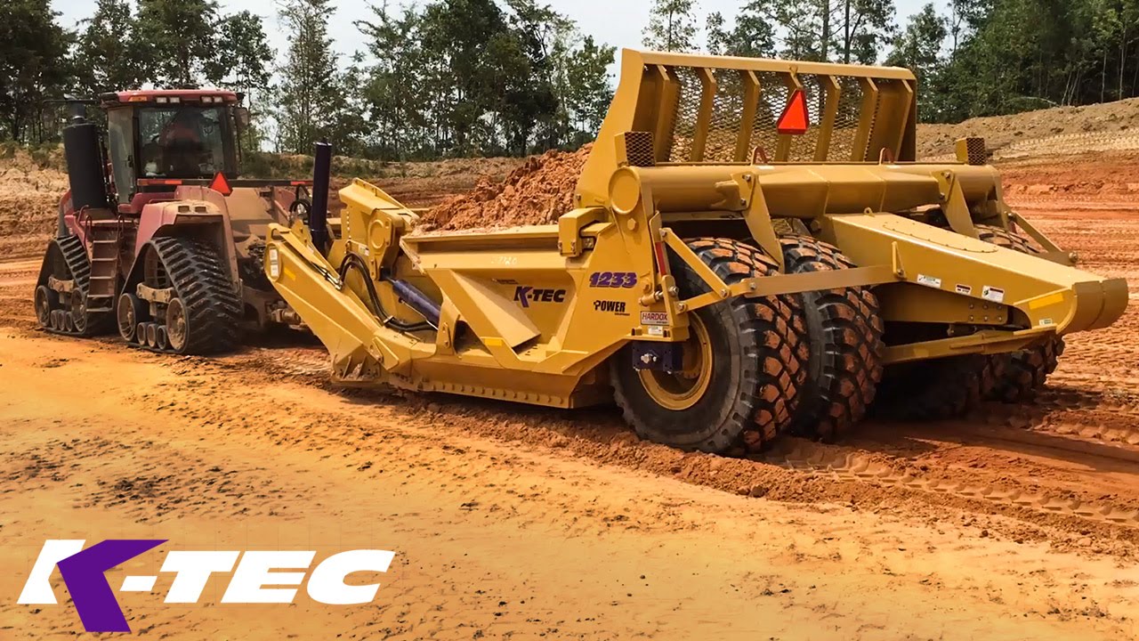 K-Tec 1233 Scraping With Ease Behind a Case Quadtrac - YouTube