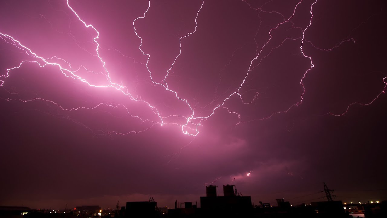 Real Thunderstorm Sounds | Thunder & Rain Sounds with Lightning ...