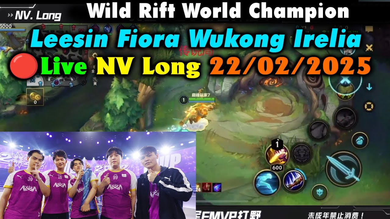 Wild Rift China Live NV Long - Leesin 1vs9 23 Kill too Broken | 5 ...