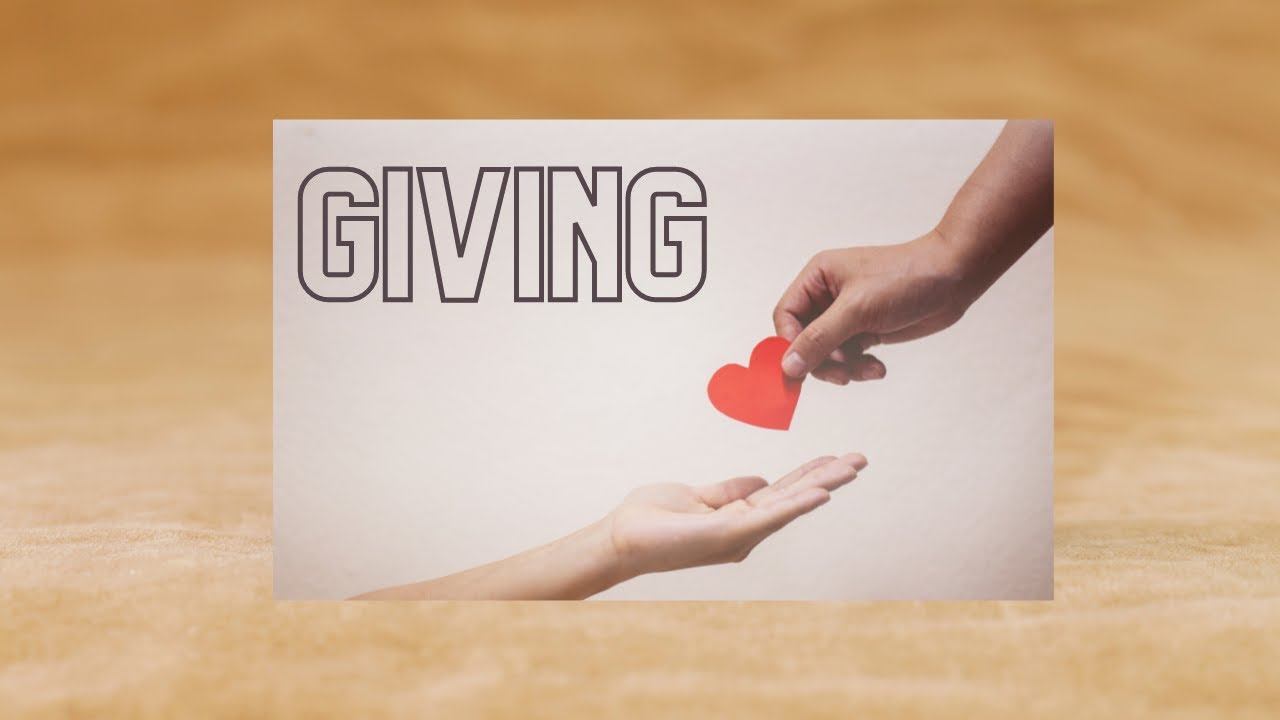 When You Learn Giving Is Part of Your Purpose - YouTube