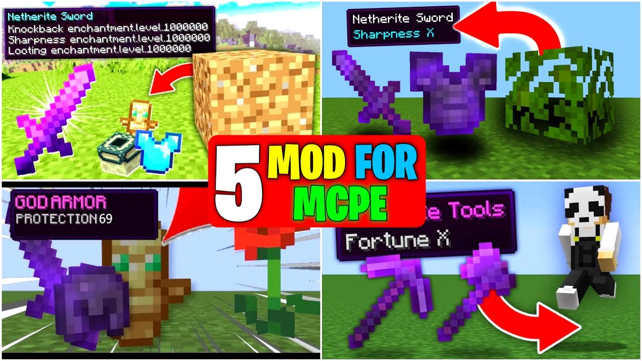 Top 5 Best Minecraft pocket edition | Best Mod for mcpe | #minecraft ...