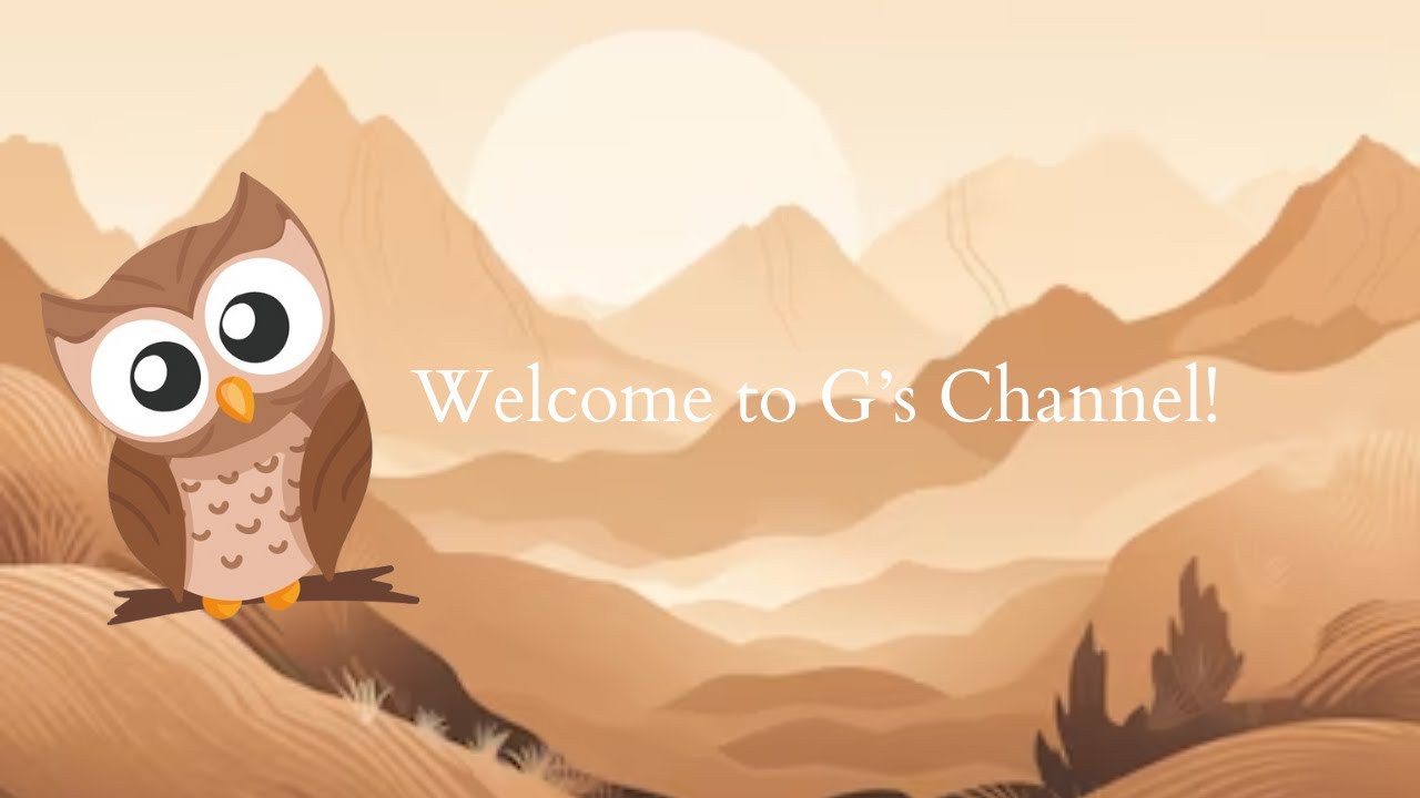 G's Channel Introduction - YouTube
