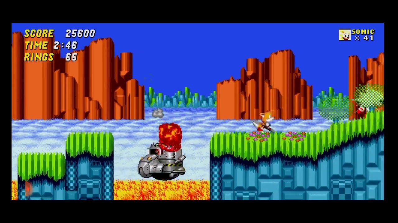 Sonic The Hedgehog 2 (Gameplay 3): Hill Top zone, Mystic Cave zone ...