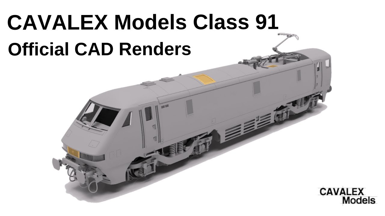 Model Railway | Cavalex Class 91 CAD Renders | Dean Park 225 - YouTube