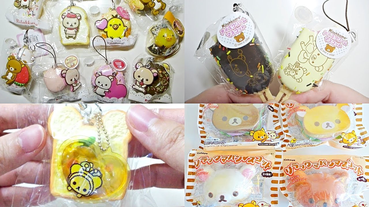 San-X Rilakkuma Tag Popsicle Bread Bun Toast Squishy Squeeze ...
