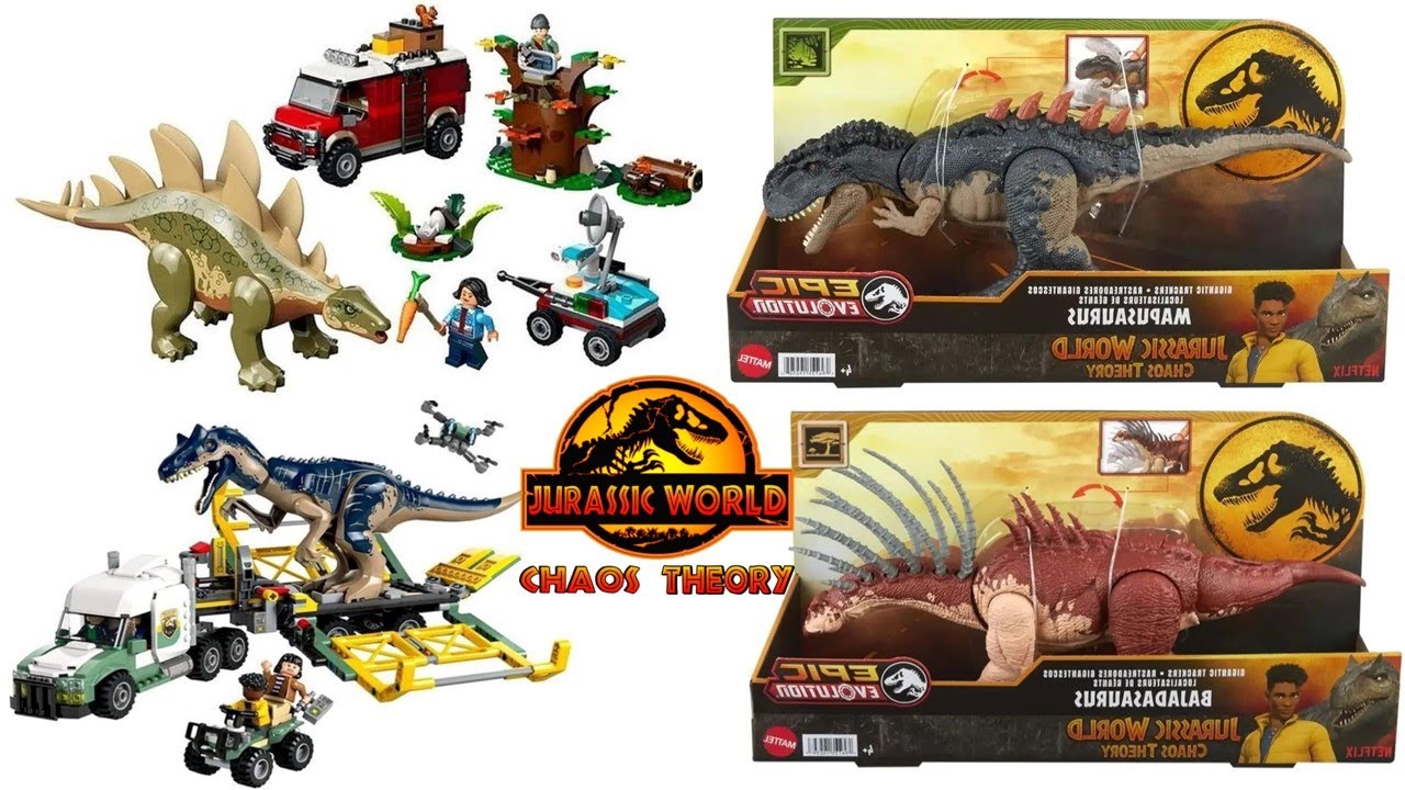Jurassic World Chaos Theory Lego sets Lego Allosaurus Lego Stegosaurus ...