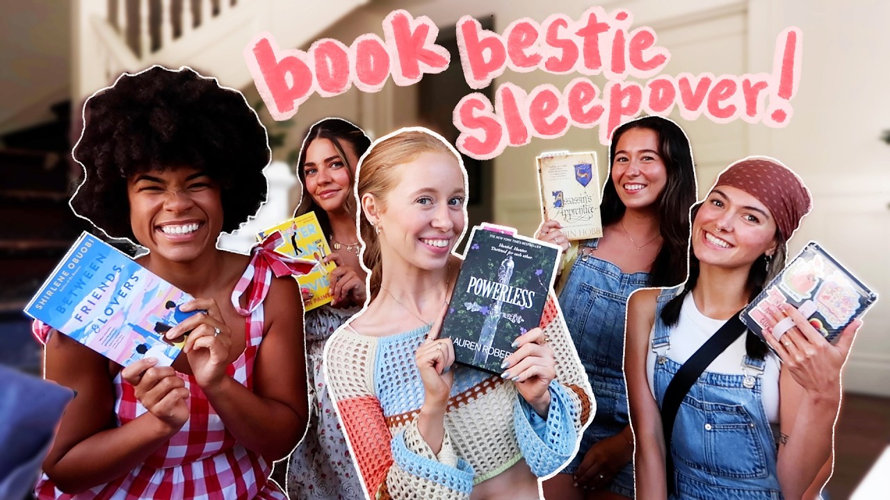 Book Sleepover with Booktubers!💗📖 (book shopping, book haul, & reading ...