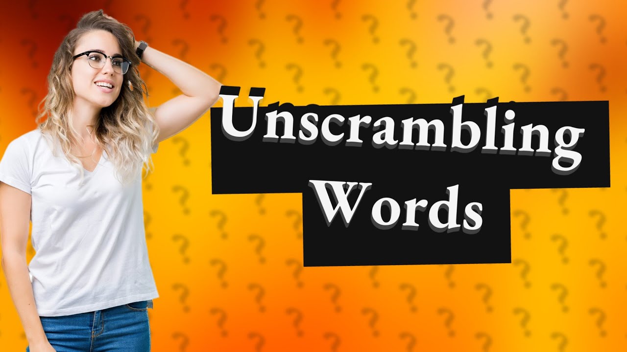 How does your brain unscramble words? - YouTube