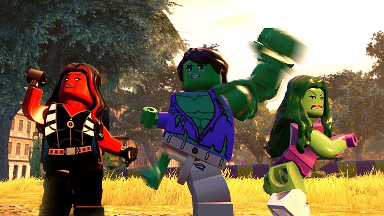 Hulk (Transformation) VS She Hulk VS Red She Hulk - Lego Marvel's ...