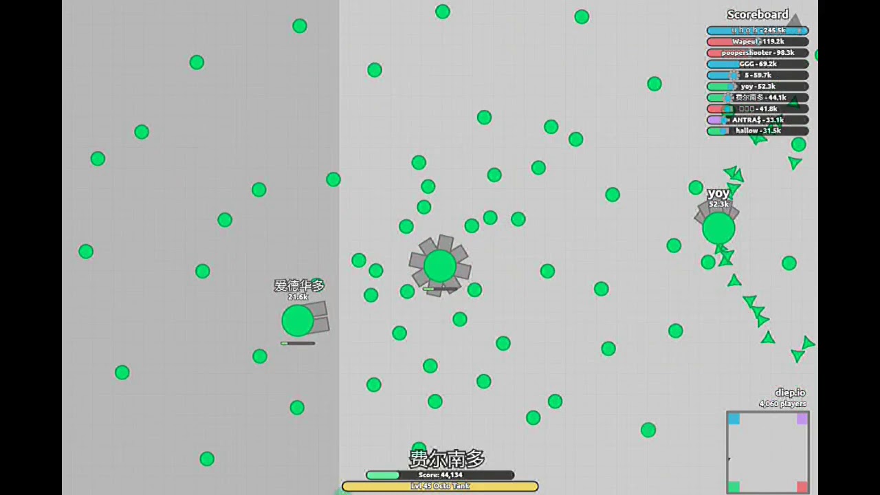 DIEP IO 121K OCTO TANK !!! - YouTube