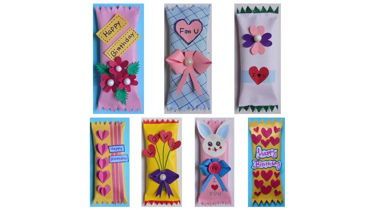 7 Easy chocolate wrapping ideas || Chocolate gift || Paper craft ...