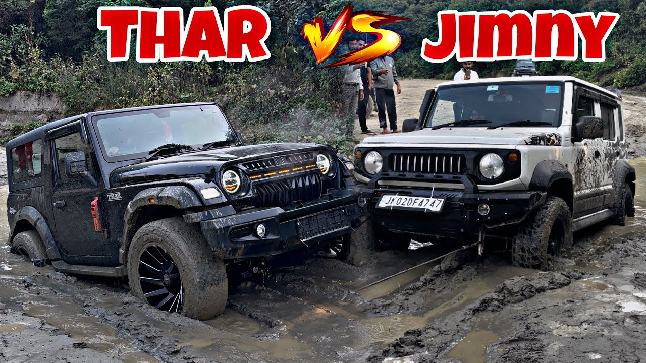 Thar stuck in mud 🥲 | Offroading gone wrong - YouTube