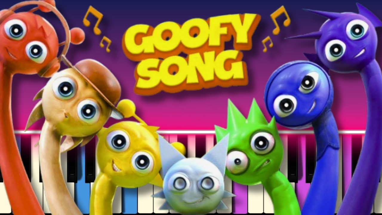Goofy Song (EASY PIANO TUTORIAL) - Incredibox Sprunki - YouTube