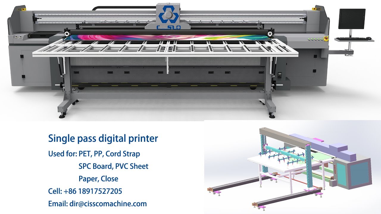 SINGLE PASS DIGITIAL PRINTER | PRINTING MACHINE | PET | PP | STRAP ...