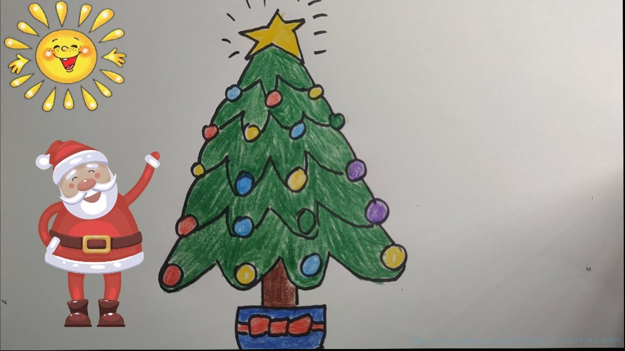Як намалювати простий малюнок для дітей НОВОРІЧНА ЯЛИНКА Easy Drawing