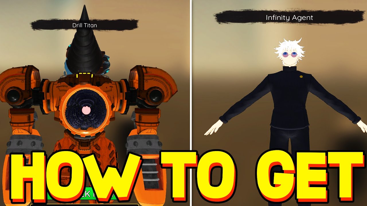 HOW TO GET DRILL TITAN + INFINITY AGENT SHOWCASE in SKIBIVERSE! ROBLOX ...