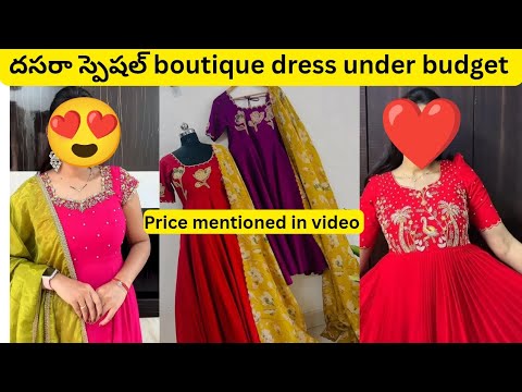Maggam work long dresses under budget| festival special maggam work ...