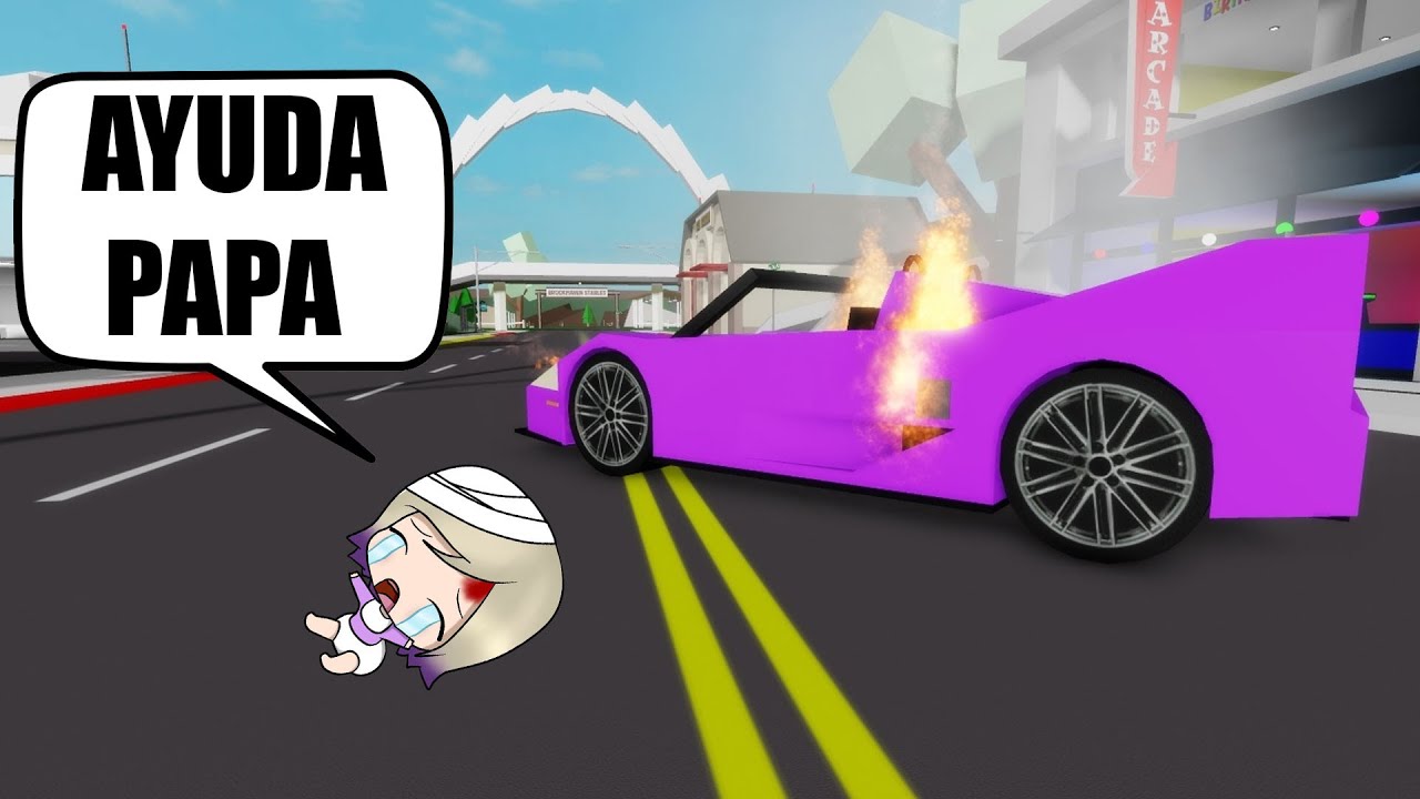 LYNA BEBE TIENE UN ACCIDENTE CON SU NUEVO AUTO EN BROOKHAVEN ROBLOX ...