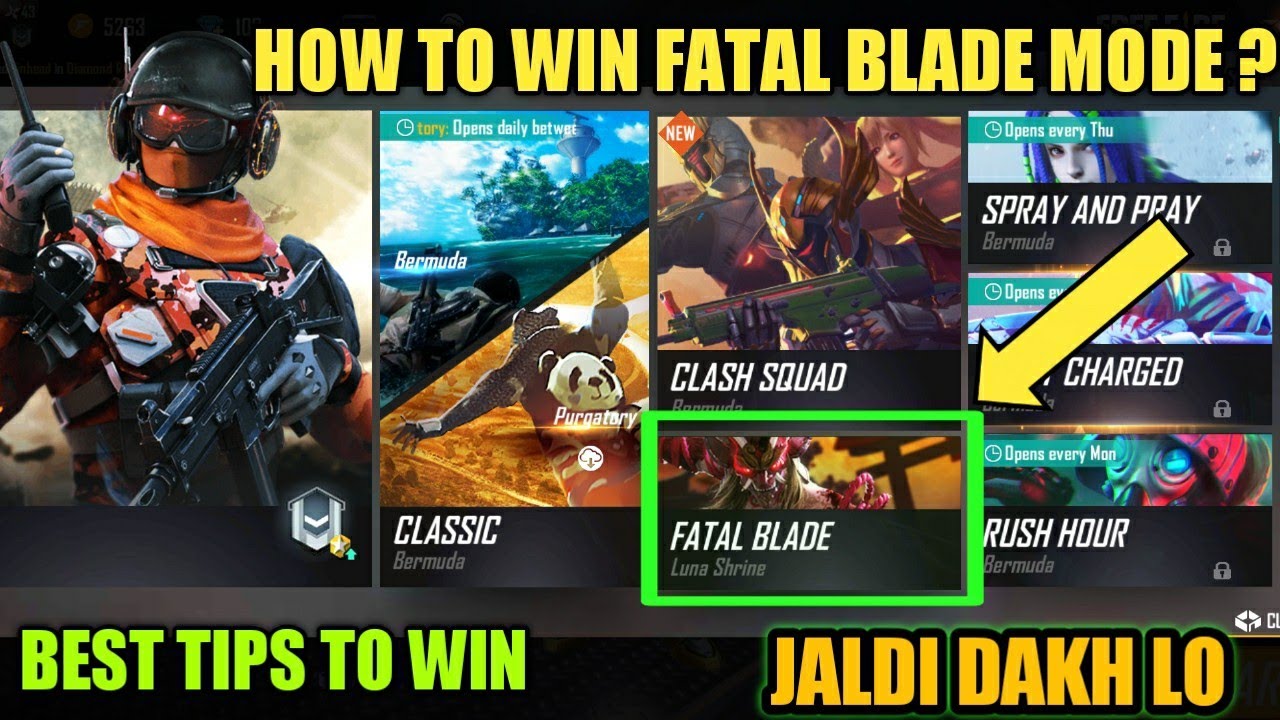 How To Win FATAL BLADE MODE Free Fire || How To Complete FATAL BLADE ...