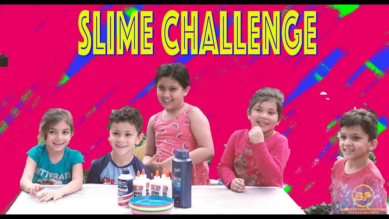 Making Slime challenges with Colors of the Rainbow - YouTube