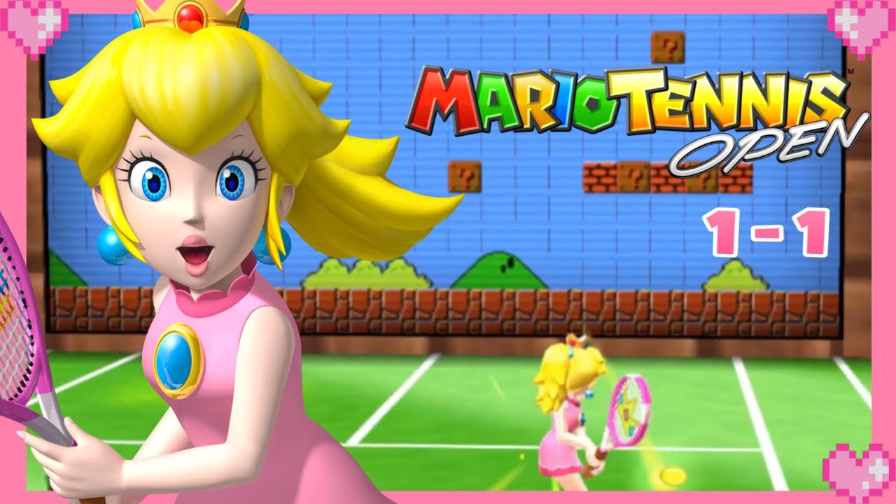 ๐ธ Mario Tennis Opens Super Mario Tennis 1 1 Peach Gameplay ๐ธ Youtube