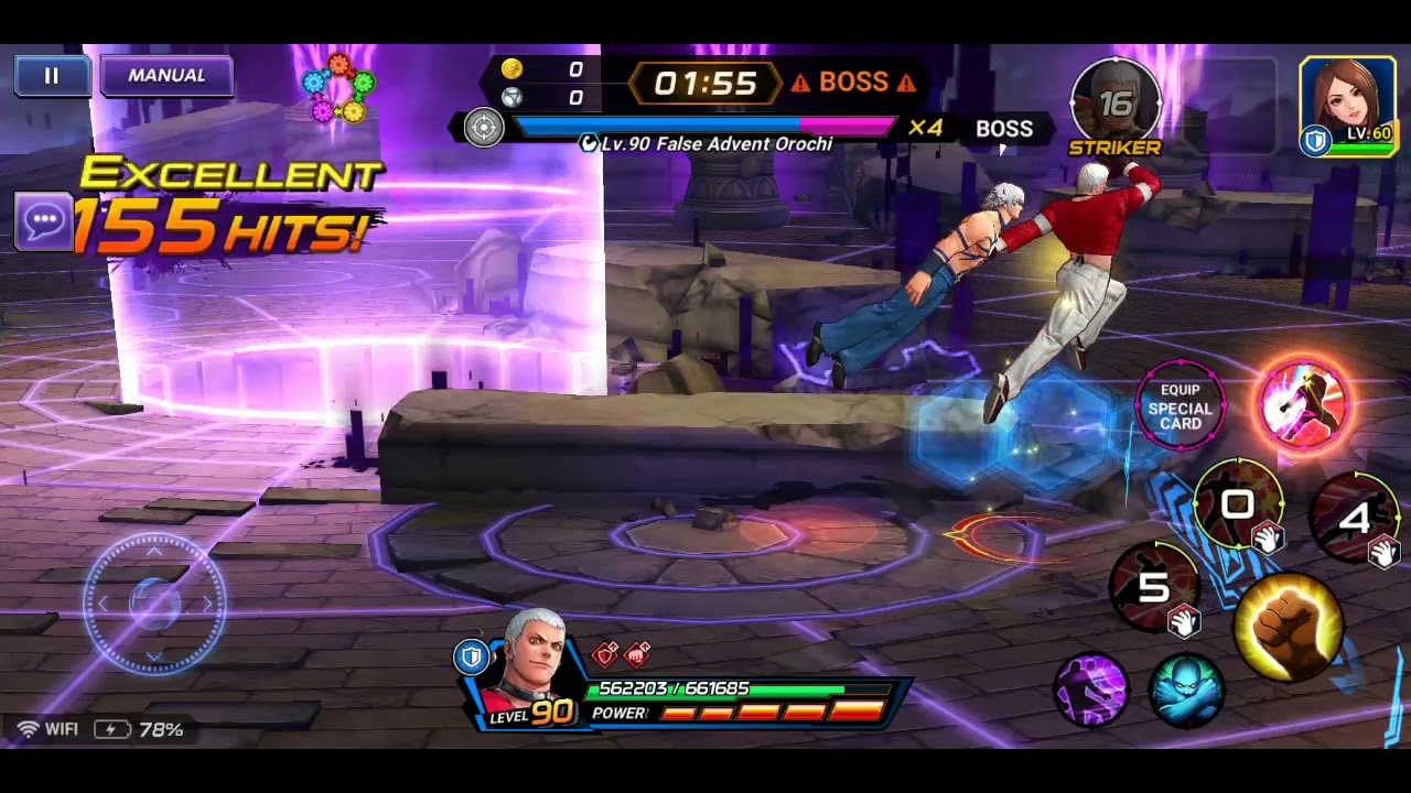 KOF All Stars - Obtain Orochi's 3PG SP Card In 2 Min - YouTube