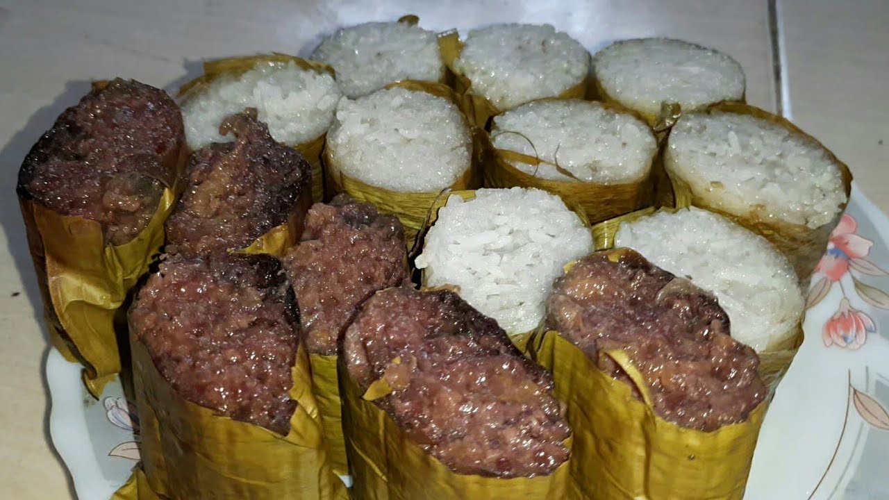 Cara Membuat Lamang/Lemang Ketan dan Lamang pisang - YouTube