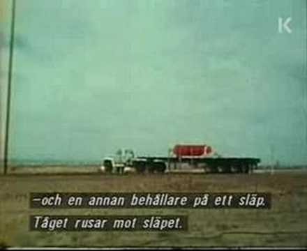 train crash with nuclear flask - YouTube