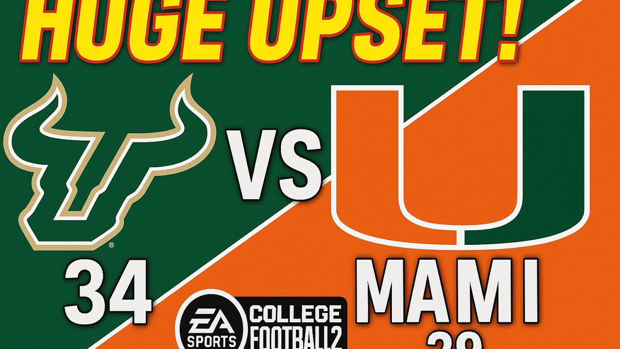 College Football 26 | USF vs Miami Hurricanes (Full Game) | Week 3 ...