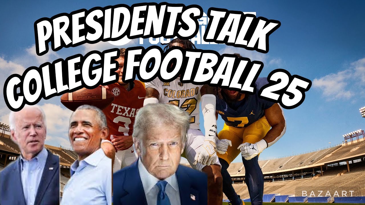 Presidents talk college football 25 skit - YouTube
