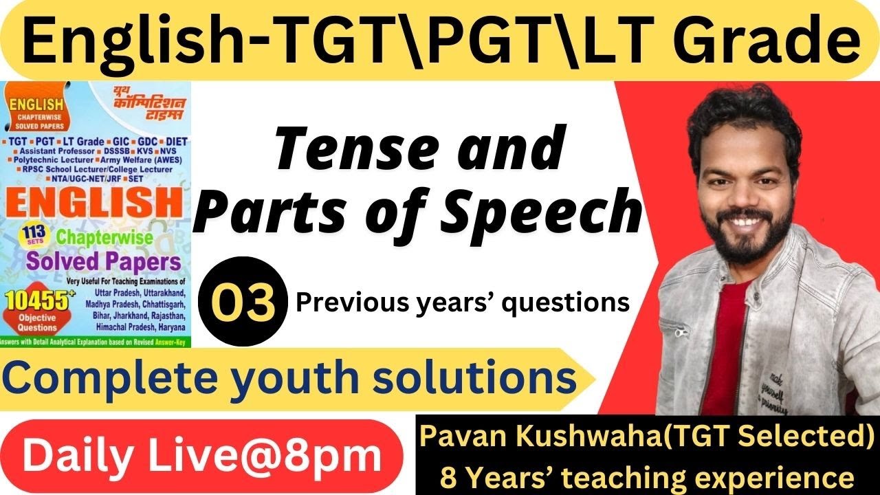 Tricky Tense PYQs Solved part 3 | TGT/PGT English Grammar Mastery ...