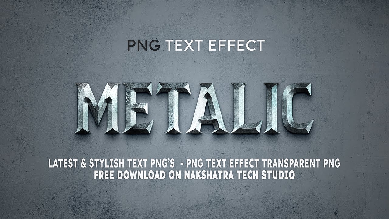 How to Make Metallic Text Effect Android Mobile | Metallic Text Effect ...