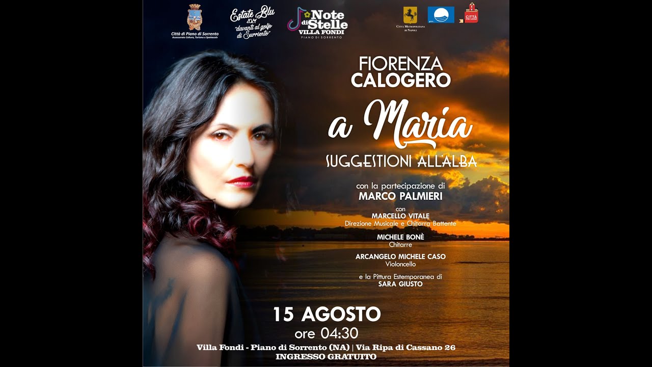 Fiorenza Calogero - A Maria " Suggestioni all'alba " Villa Fondi di ...