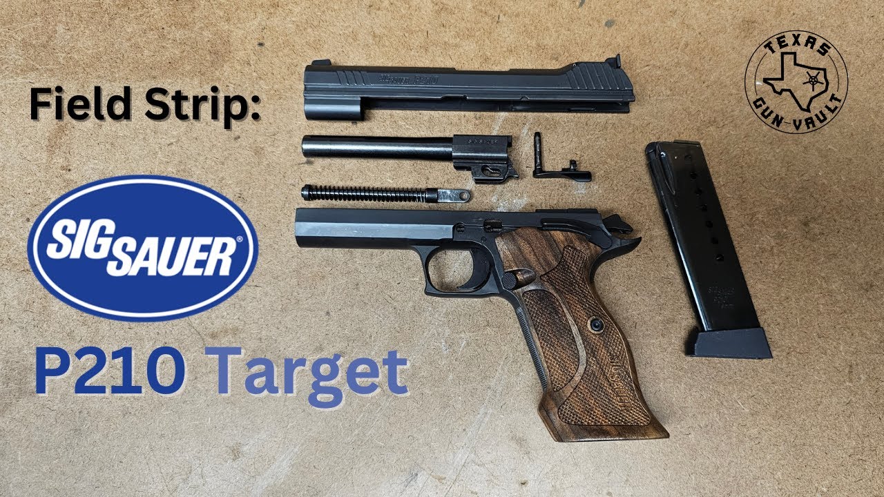 Field Strip: Sig Sauer P210 Target (P210A-9-TGT) - YouTube