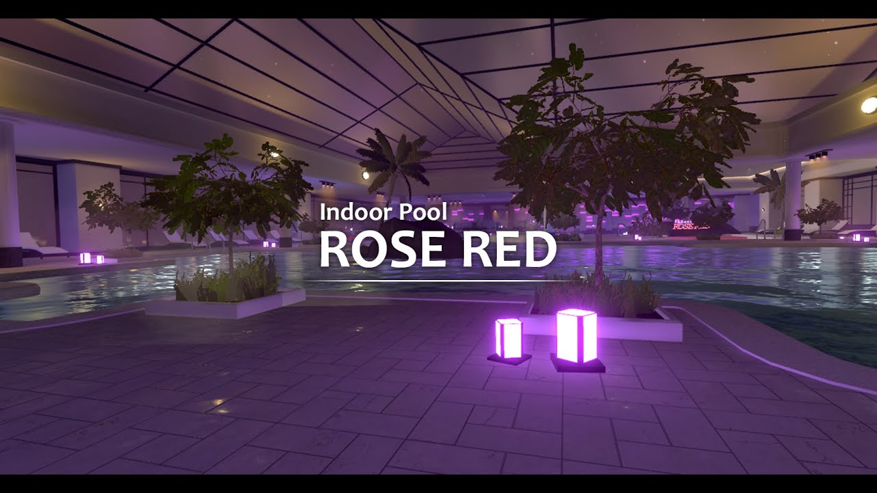 VRChat World 『ROSERED [ Indoor Pool ]』 - YouTube