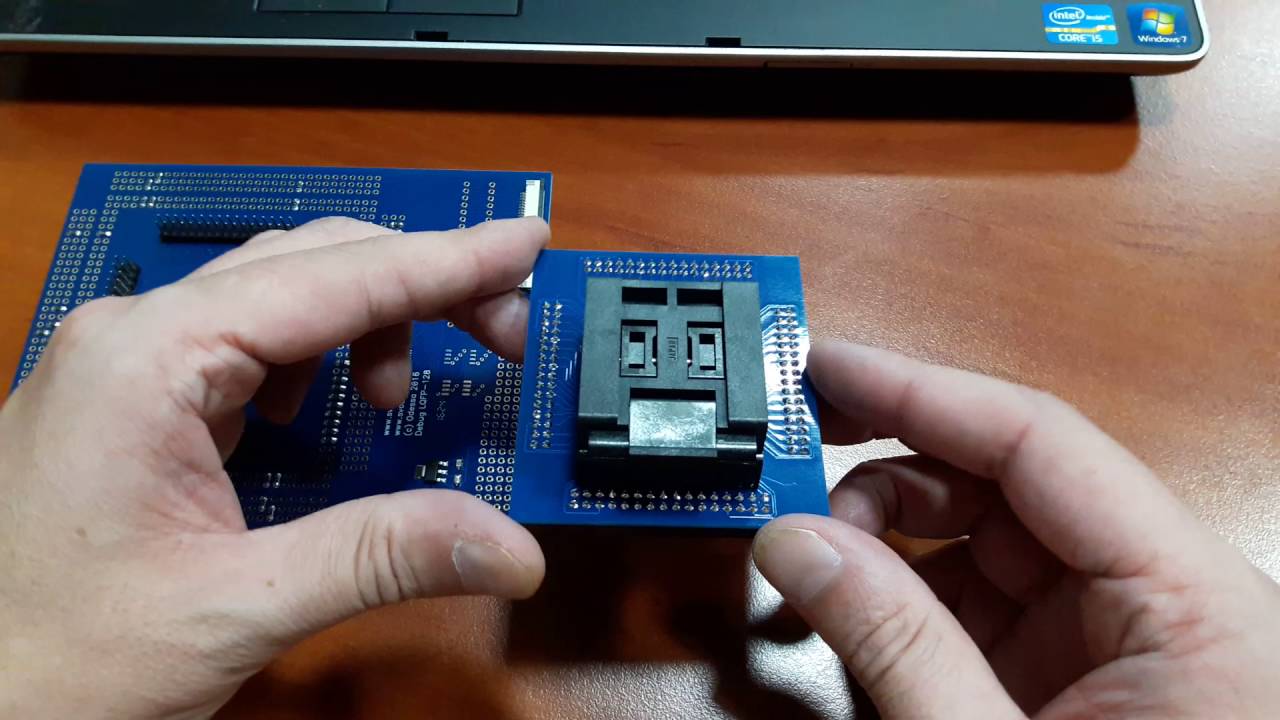debug pcb and zif pcb - YouTube