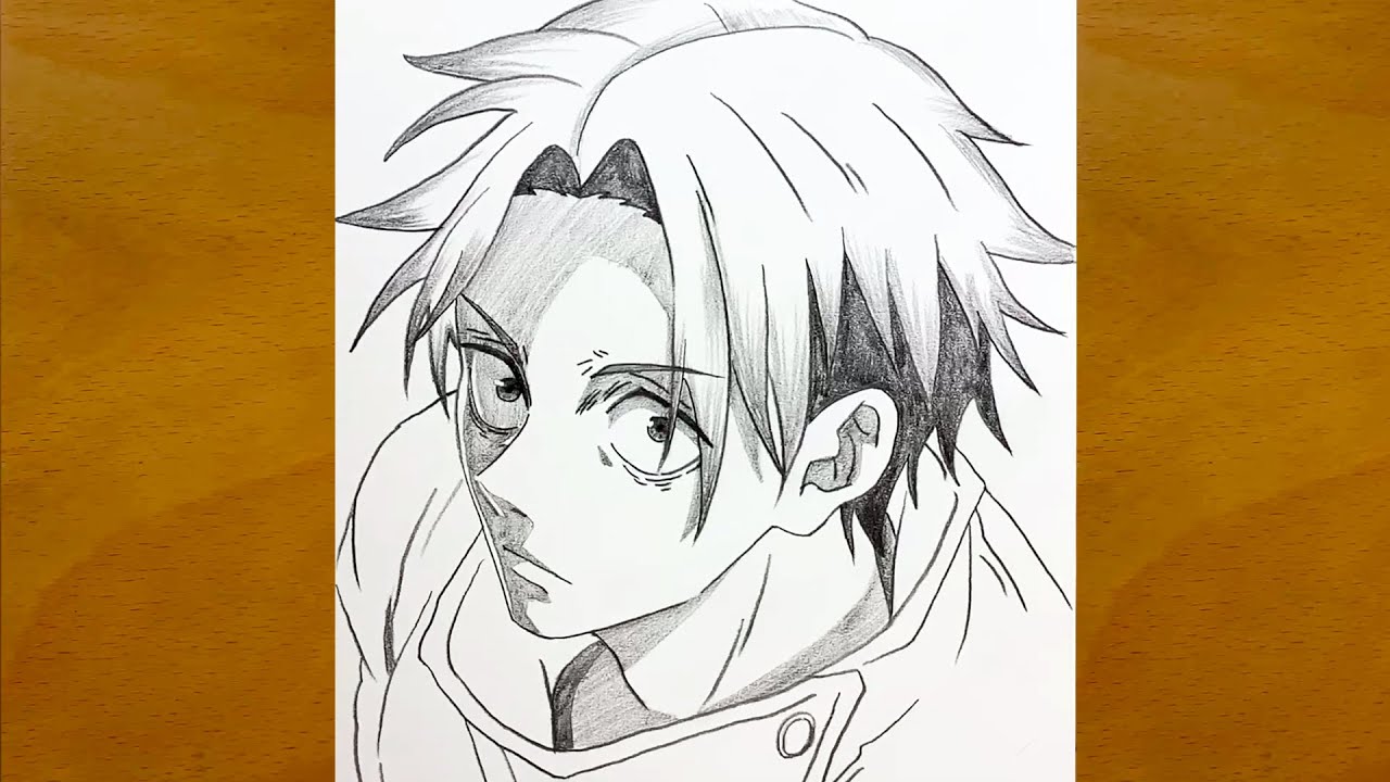 Anime sketch | How to draw Yuta Okkotsu from Jujutsu Kaisen step-by ...