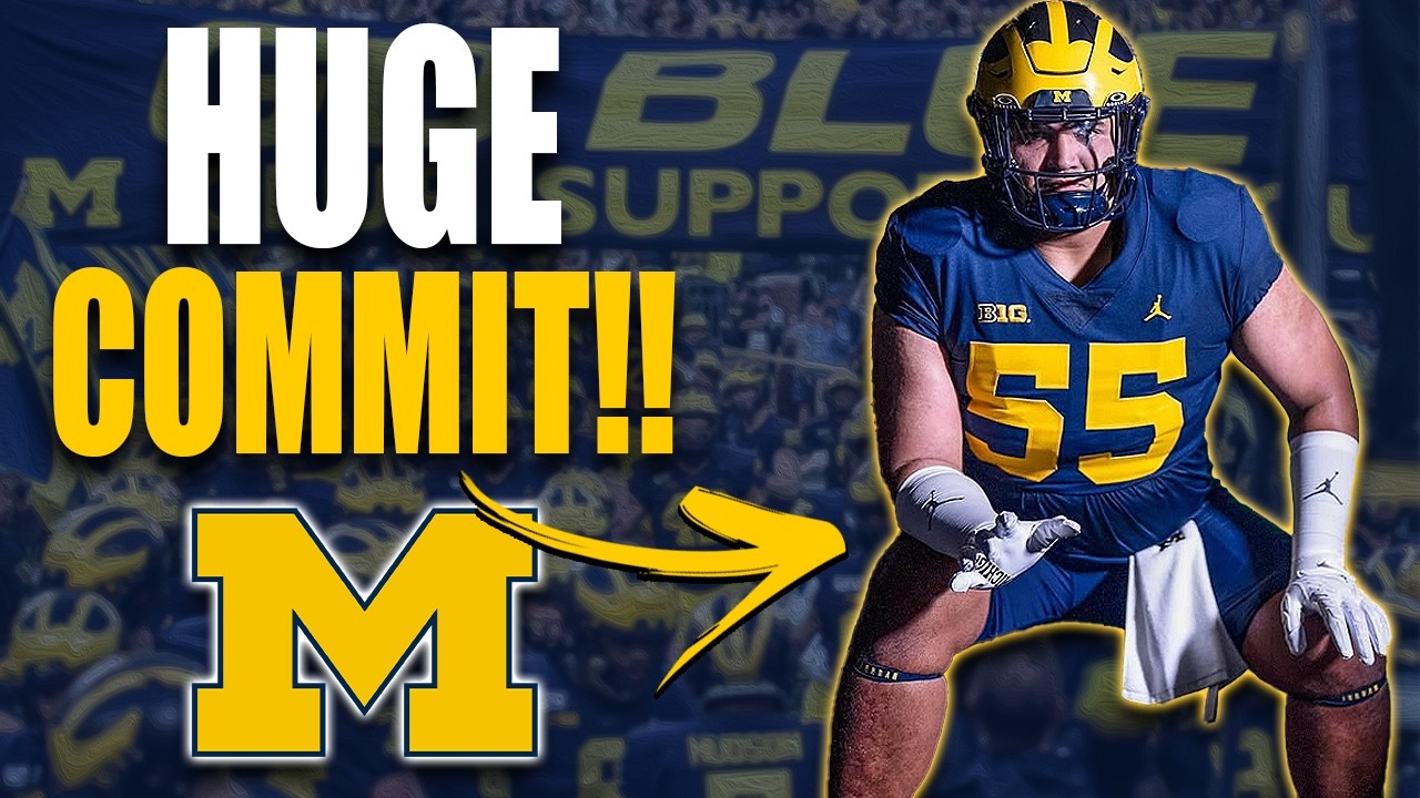 Michigan Lands a HUGE Commit From TOP Offensive Lineman!! Everything You Need to Know About Him ...