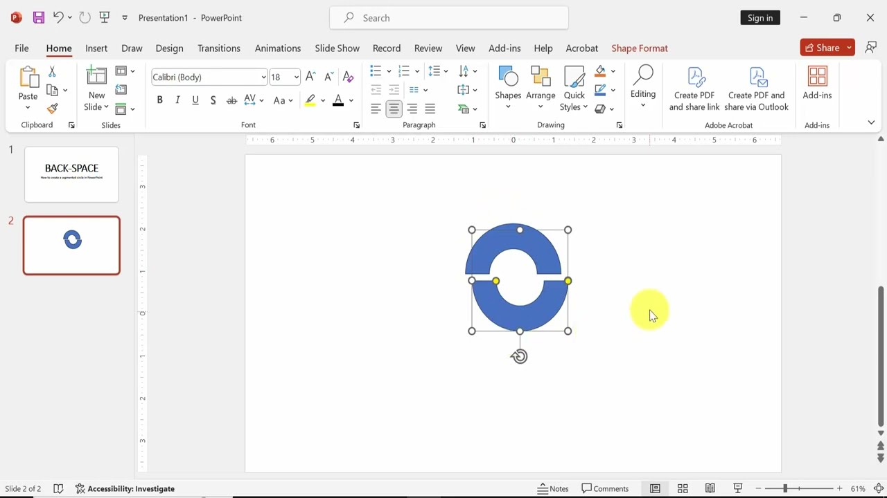 How To Create A Segmented Circle In PowerPoint YouTube How To Create A Segmented Circle In PowerPoint YouTube
