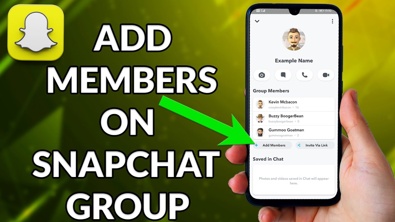How To Add Members In Snapchat Group - YouTube