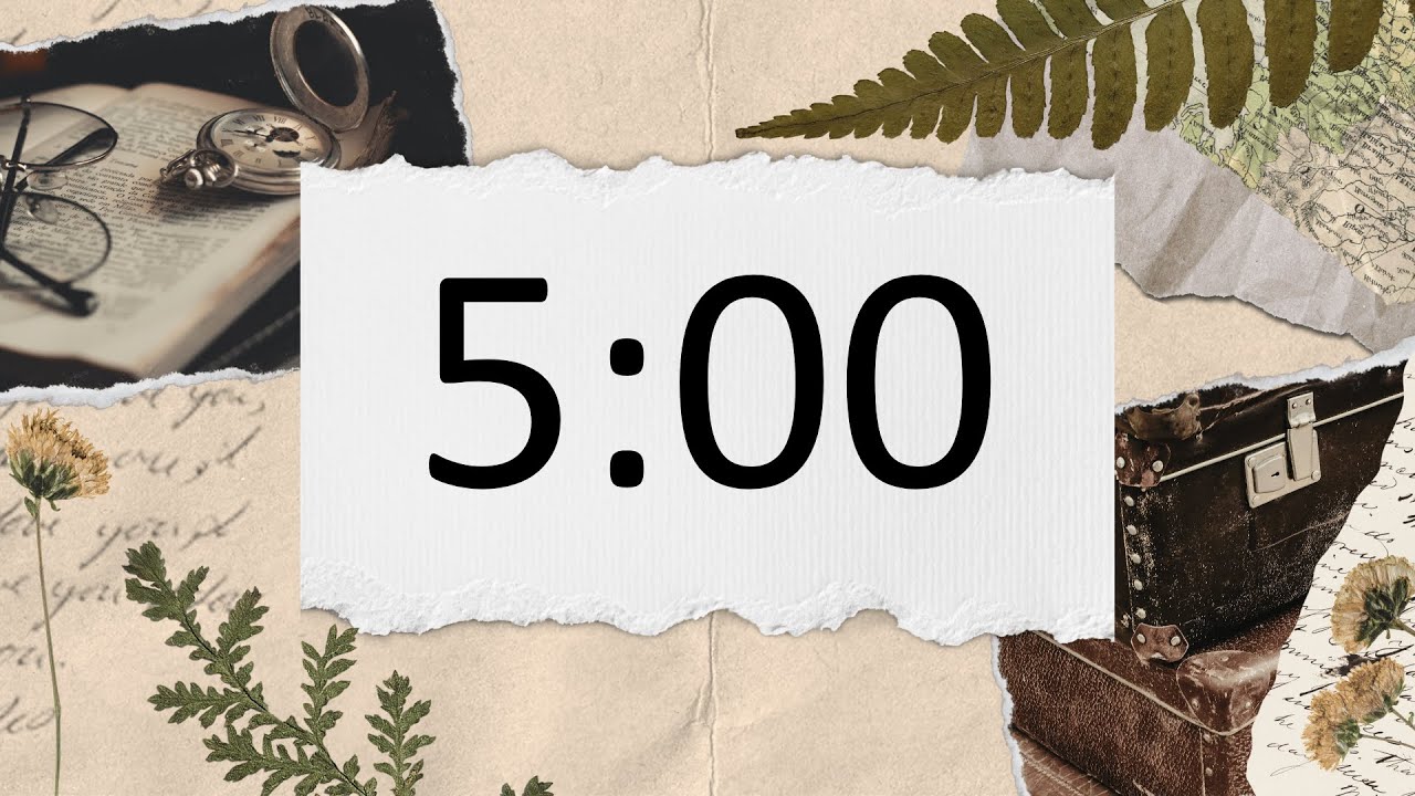 5 Minute Timer - Calming Music with Chimes 🔔 - YouTube