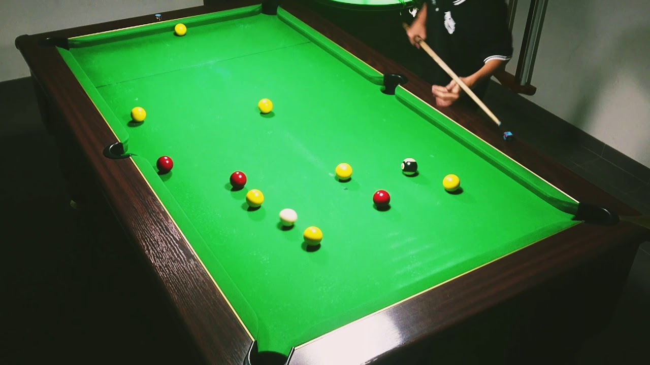 3ème reprise ferme HUGO billard anglais 8 pool training blackball ...