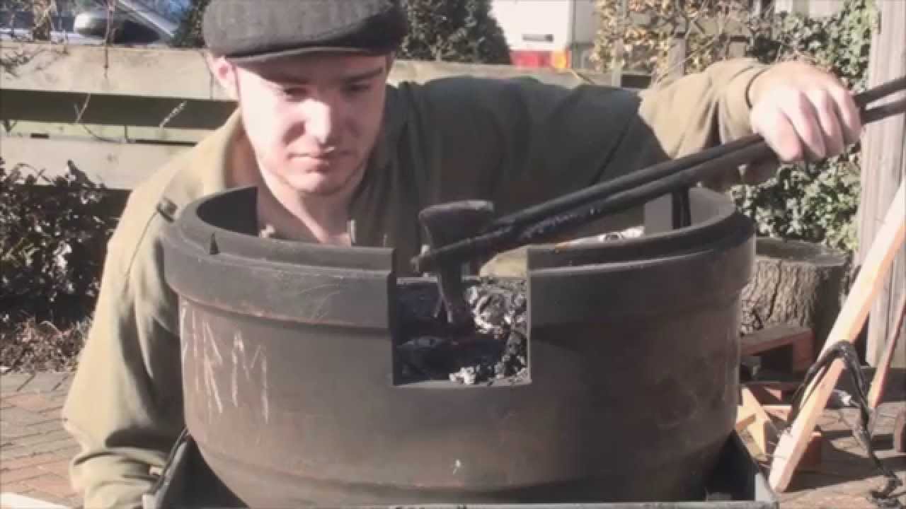 Forging a Leaf Spring Bearded Axe- Part 1 - YouTube