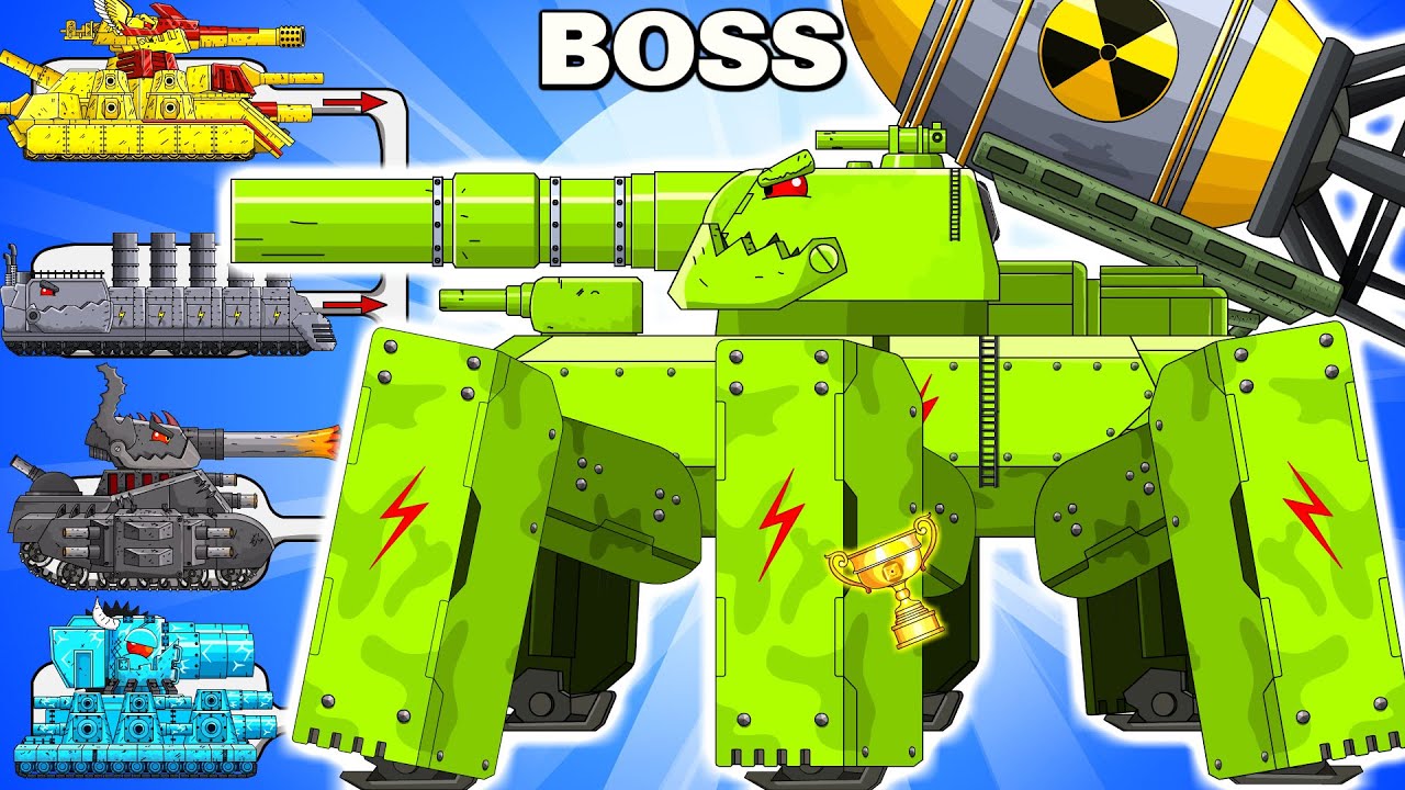 THE ULTIMATE BATTLE OF OT-133-WALKER ROCKET vs MEGA TANK - Cartoons ...